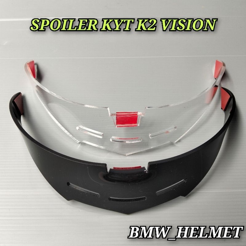 Jual AKRILIK | Spoiler Helm KYT K2 VISION / Spoiler KYT K2 VISION ...