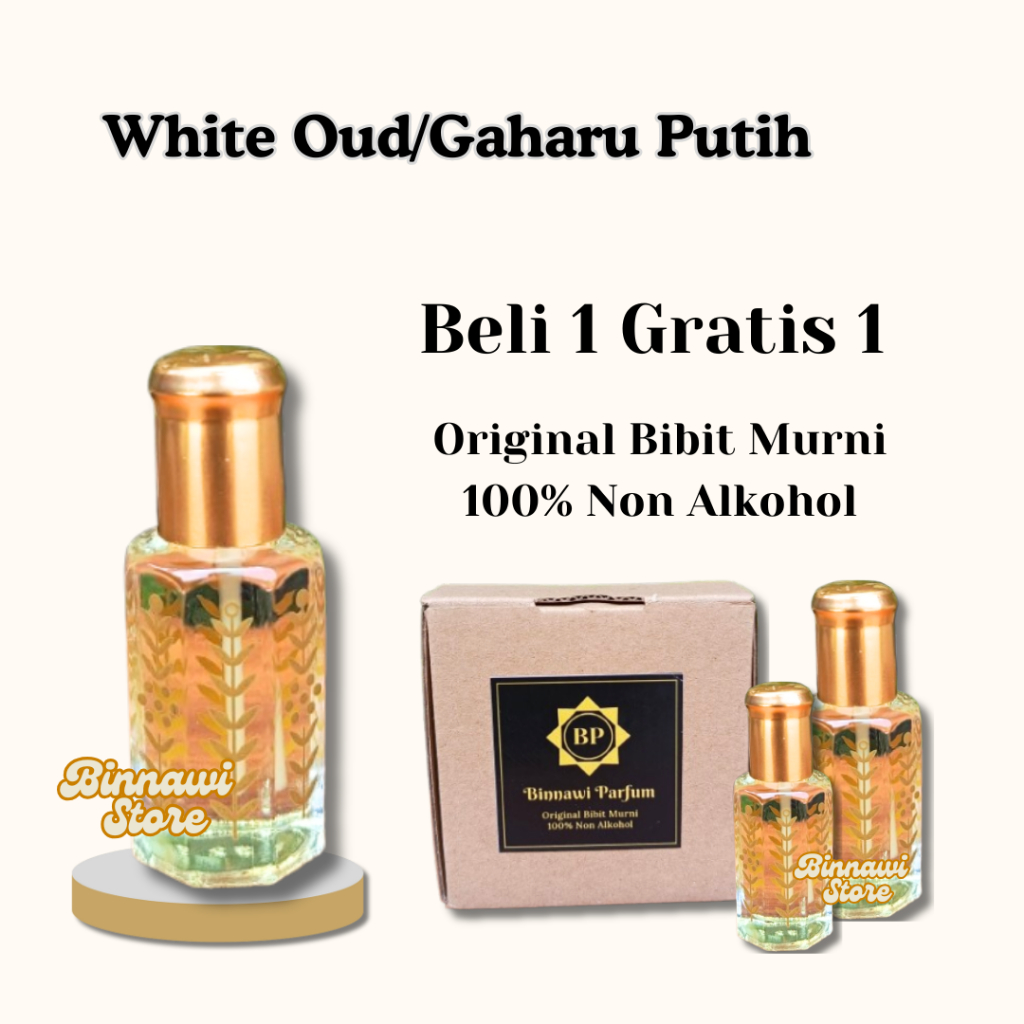 Jual White Oud / Gaharu Putih 6ml Parfum Ibadah Non Alkohol Beli 1 ...