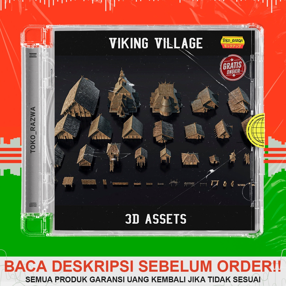 Jual 3D Assets - Photobash Kits - Viking Village - Format FBX - 231124 ...