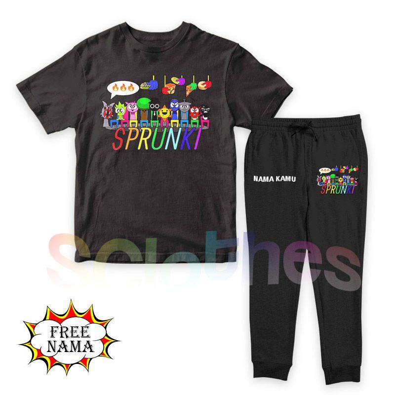 Jual Baju Kaos Setelan Anak Incredibox Sprunki Animation | Shopee Indonesia