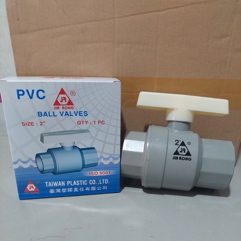Jual Ball Valve JIARONG Jia Rong 2 inch / Stop Kran PVC Jiarong 2" 2,5 ...