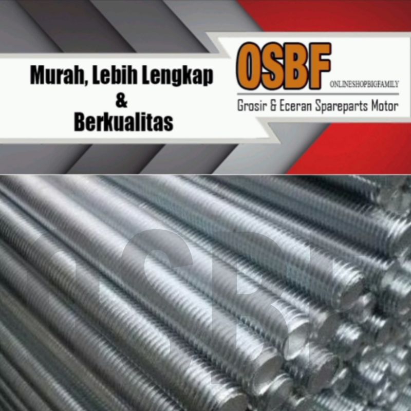 Jual LONG DRAT M12X1000 (PICT 1.50, DRAT 17, PANJANG 1 METER) | Shopee ...