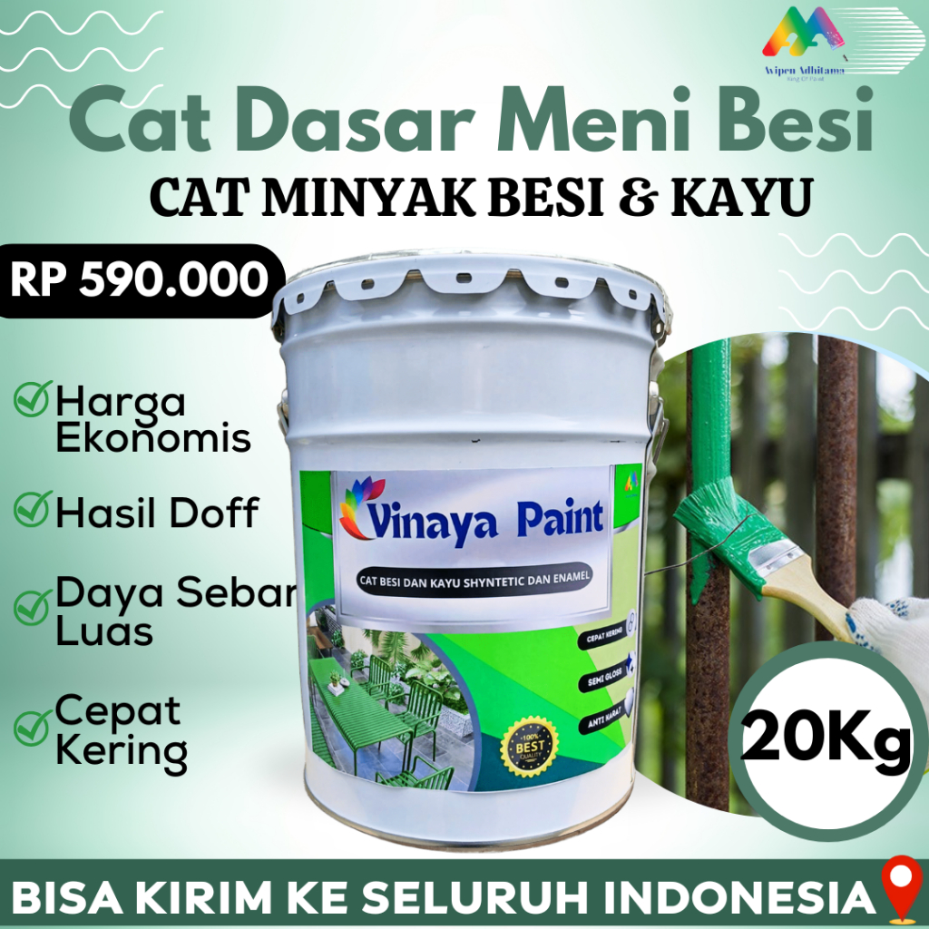 Jual Cat Minyak Dasar Meni Besi Vinaya Paint 20 Kg Langsung Pabrik ...