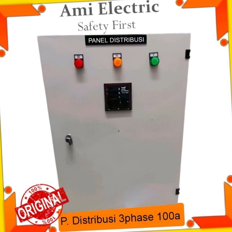 Jual Panel distribusi 3phase 100a + arrester digital meter | Shopee ...