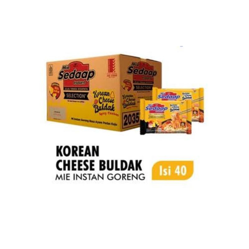 Jual Mie Sedaap Korean Cheese Buldak ( 1 Karton isi 40) | Shopee Indonesia