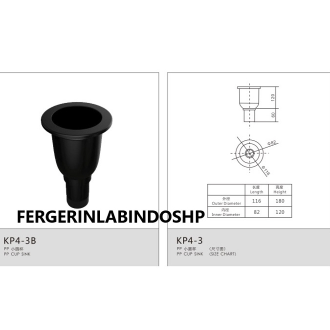 Jual Cup Sink Bulat lemari Asam / Cup sink Bulat / Sink Laboratory Lab ...
