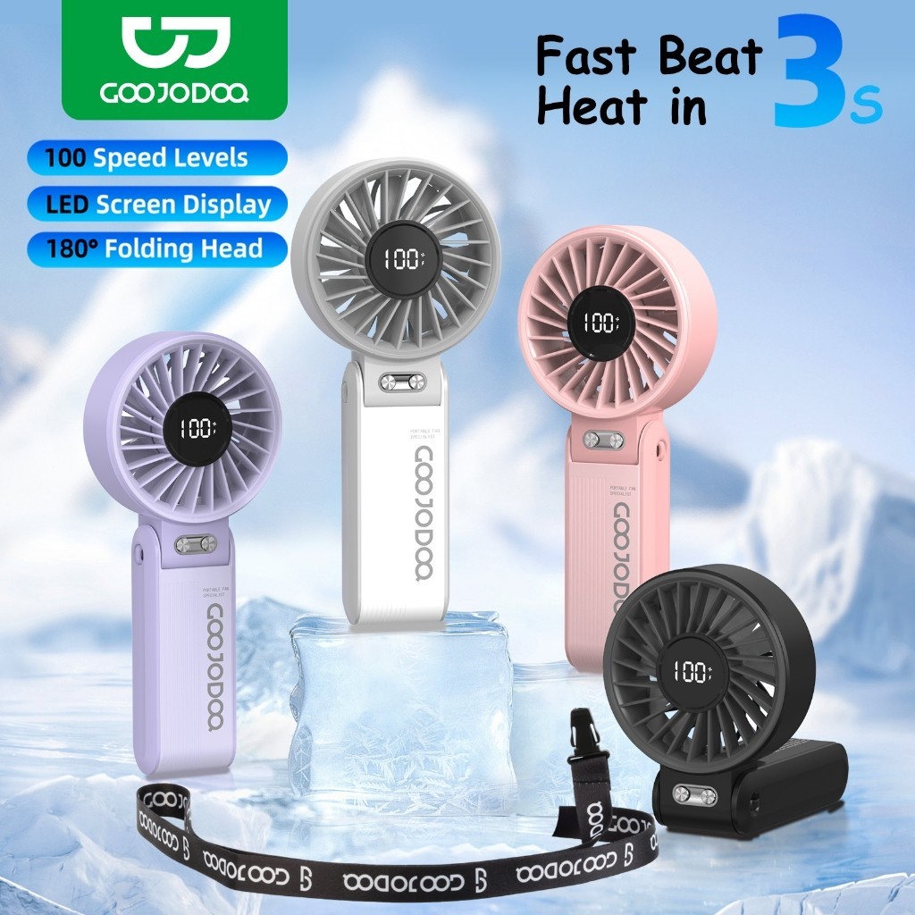 Jual GOOJODOQ High-speed kipas 100 Gear Wind dapat dilipat kipas angin ...