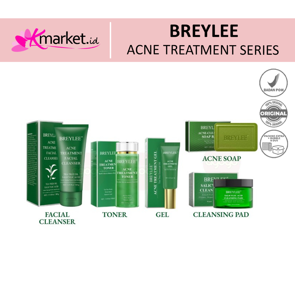 Jual BREYLEE ACNE TREATMENT SERIES |TEA TREE ESSENTIAL [CLEANSER ...
