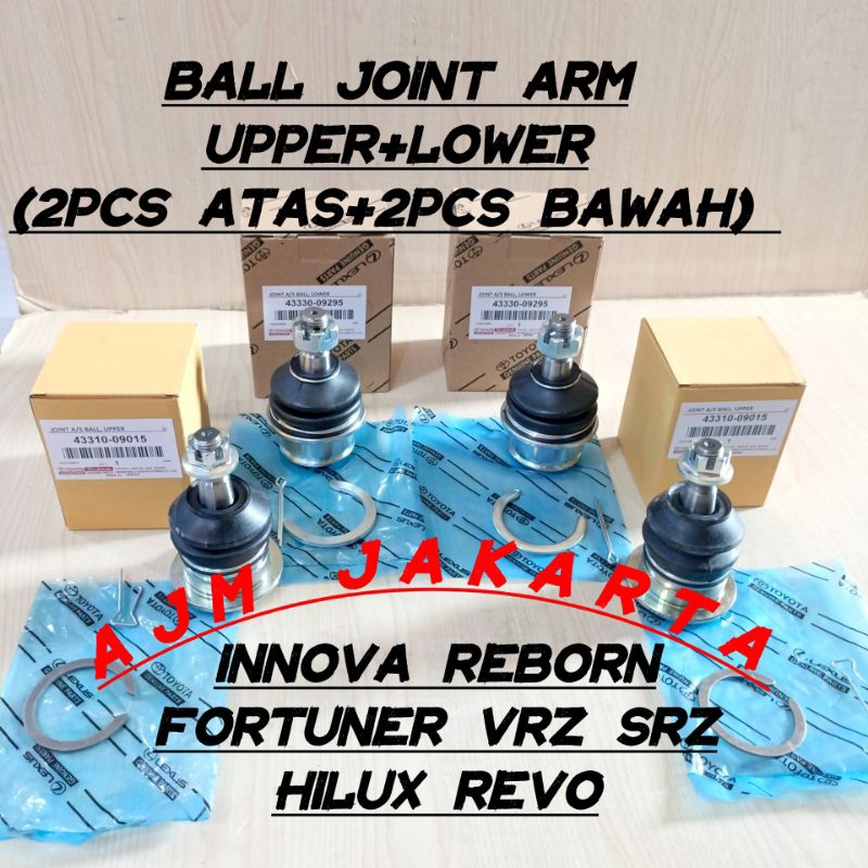 Jual Ball joint atas + bawah lower arm upper arm toyota Innova Reborn ...