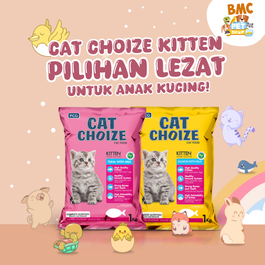 Jual BMC Petshop Cat Choize Dry Cat Food Makanan Kering Kitten 1kg ...