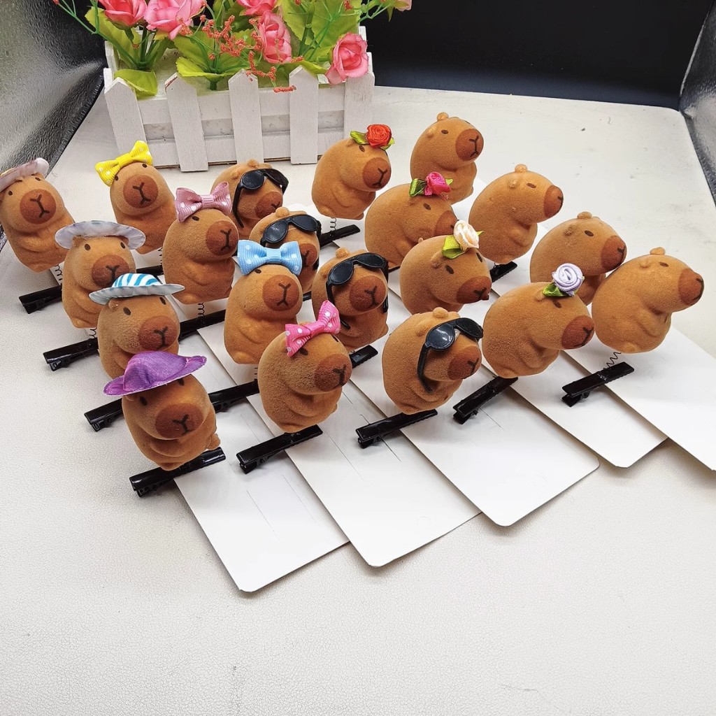 Jual Jepit Rambut Anak Lucu Bentuk Capybara Goyang Hair Clip Goyang ...