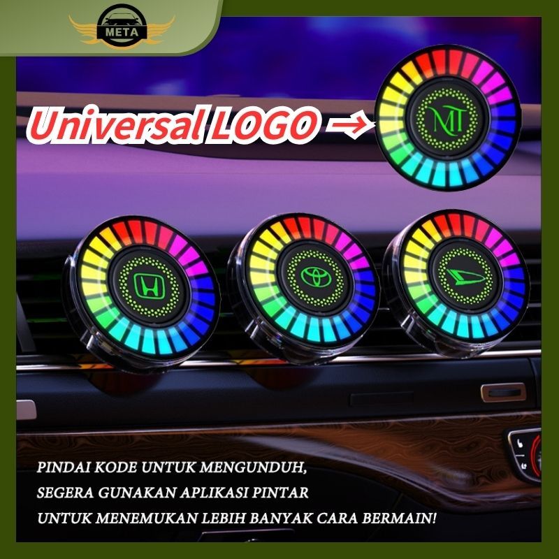 Jual [Meta} RGB Music Lampu Mobil LED Lampu Equalizer Audio RGB Car ...