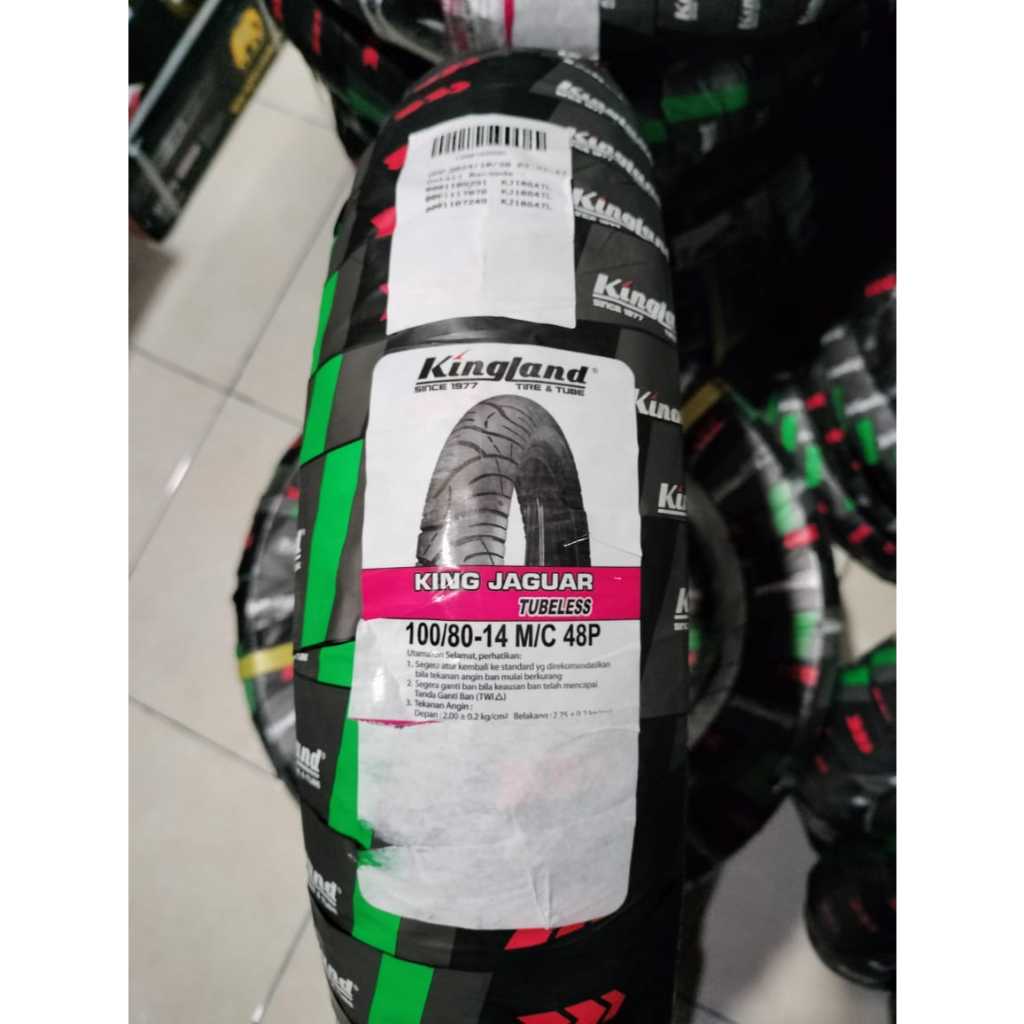 Jual BAN MURAH KINGLAND TAPAK LEBAR 100/80-14 TUBELES | Shopee Indonesia