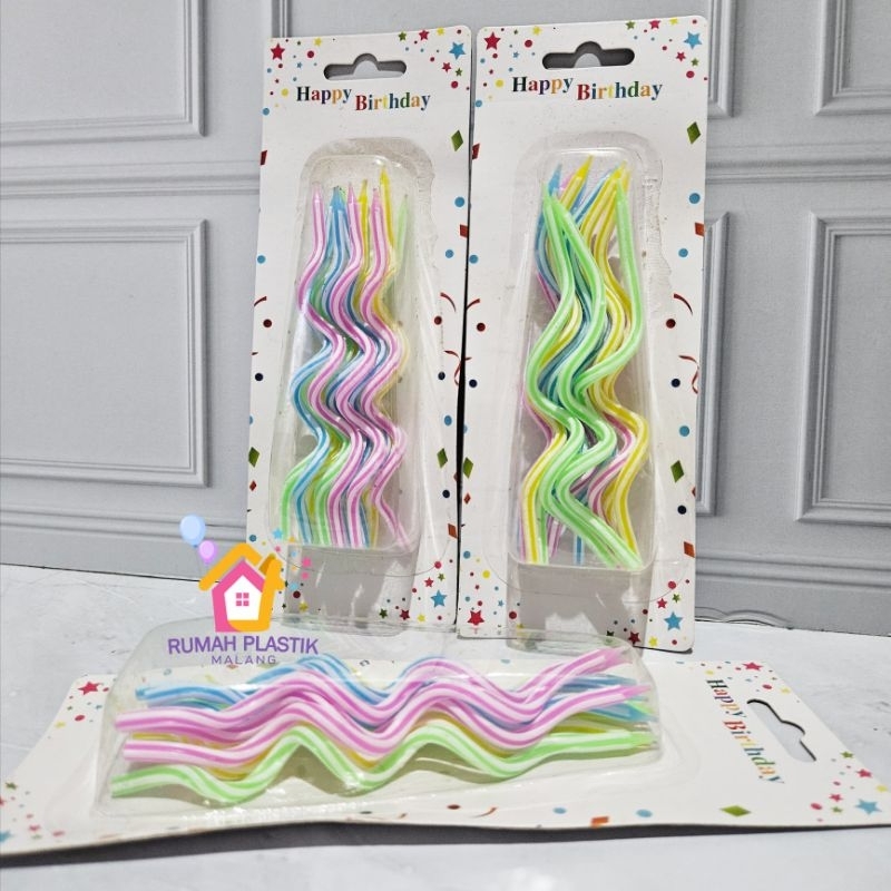 Jual Lilin spiral candle curly melingkar ulang tahun happy birthday ...