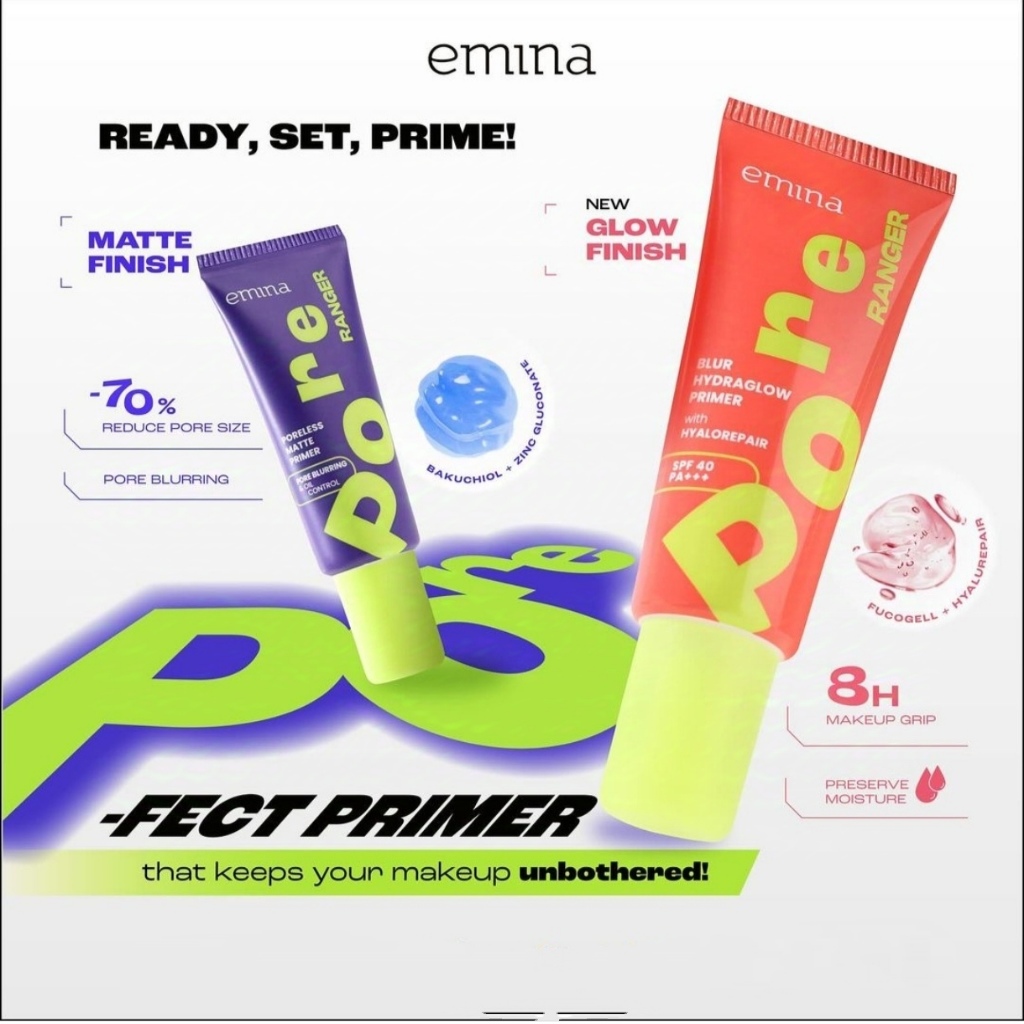 Jual ️ MEMEY ️ EMINA Pore Ranger | Makeup Primer 20ml | Shopee Indonesia
