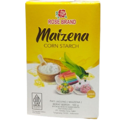 Jual 1 KOTAK - Tepung Maizena Rose Brand Kemasan Berat Bersih 100gr ...