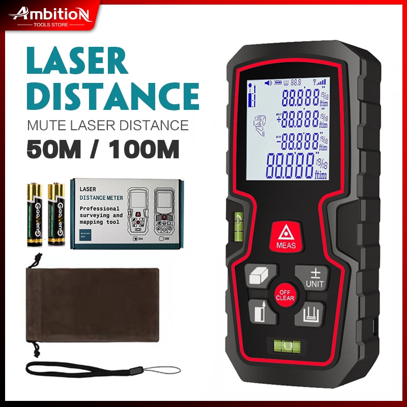Jual [Ada stock]Digital Laser Distance Meteran Laser Distance Digital ...