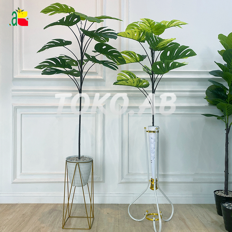 Jual TANAMAN ARTIFICIAL PLANT DAUN MONSTERA PLASTIK JUMBO 110 CM B8217 ...