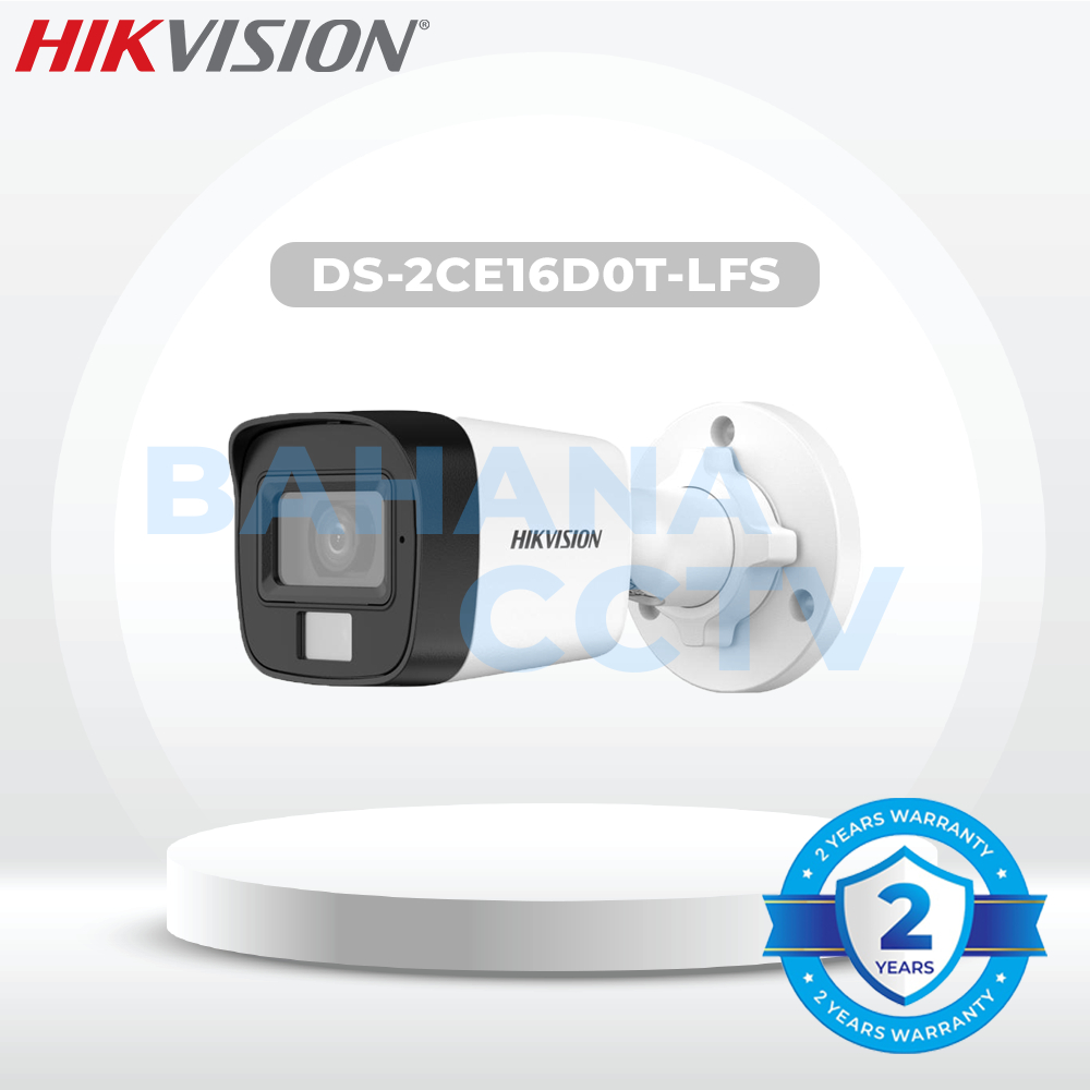 Jual HIKVISION - 2MP Smart Hybrid Light Audio Fixed Mini Bullet Camera DS-2CE16D0T-LFS 2.8mm ...