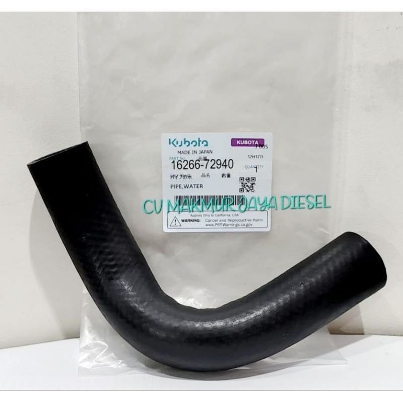 Jual Hose Radiator Upper/Atas V1505 16266-72940 Kubota | Shopee Indonesia
