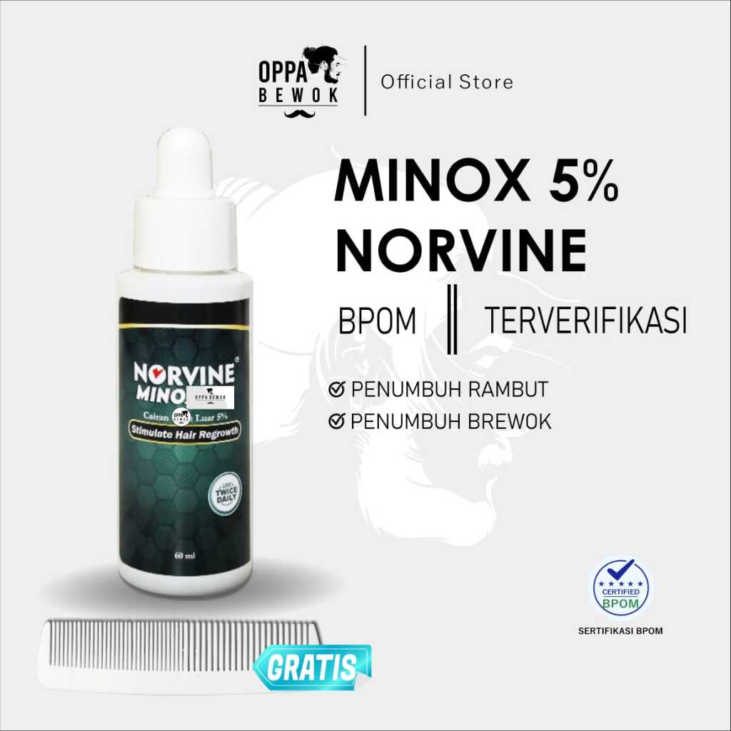 Jual MINOX 5% NORVINE BPOM PIPET ORI Penumbuh Brewok Dan Rambut ...