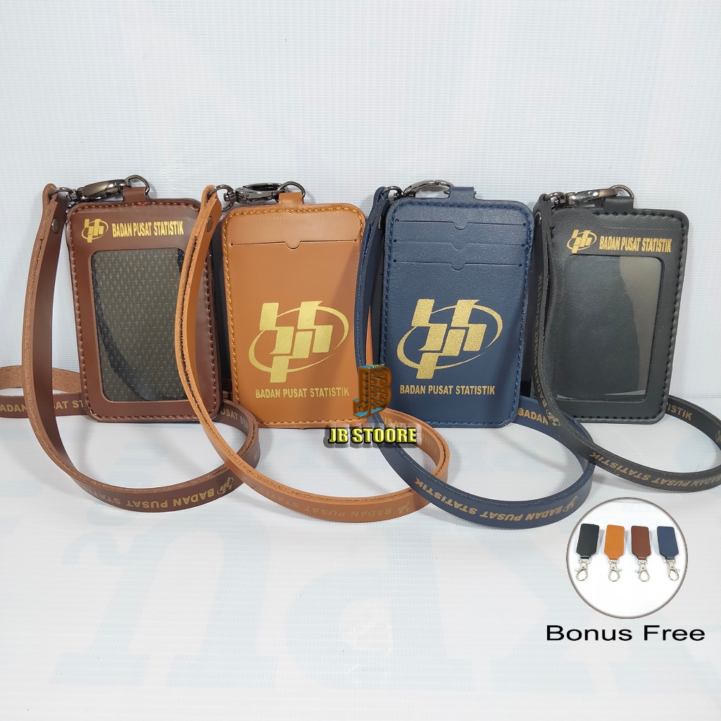 Jual Tempat Id Card BPS Kulit / Id Card Holder Bps Gantung / name tag ...