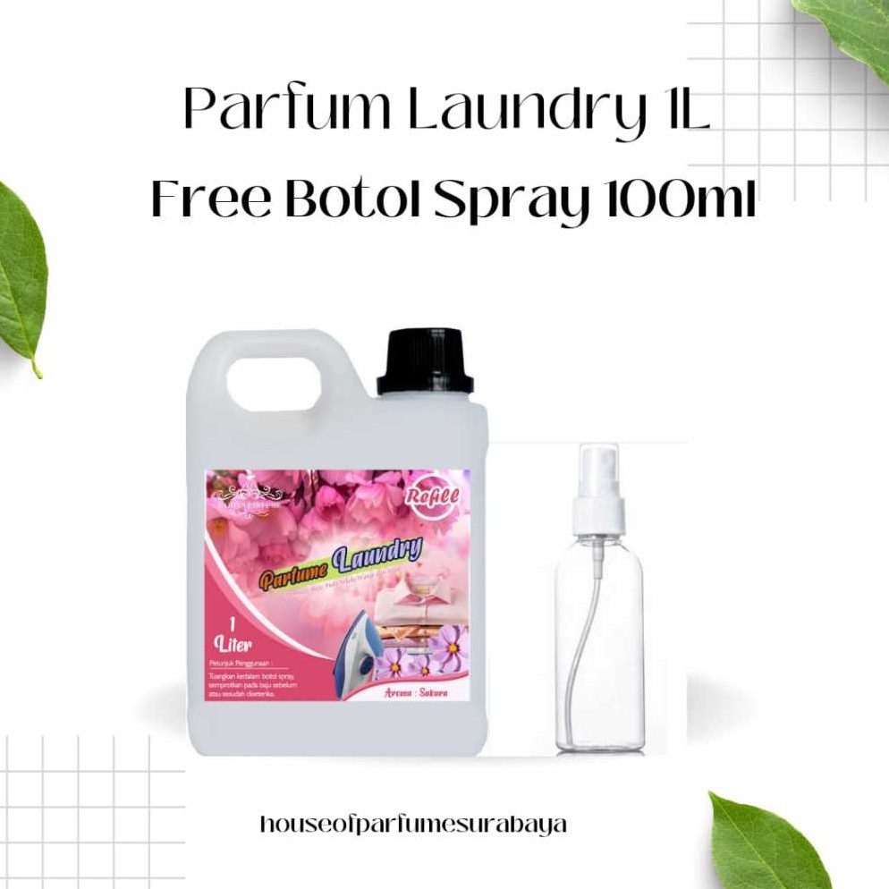 Jual Promosi Spesial Parfume Laundry kemasan 1 Liter FREE BOTOL SPARY ...