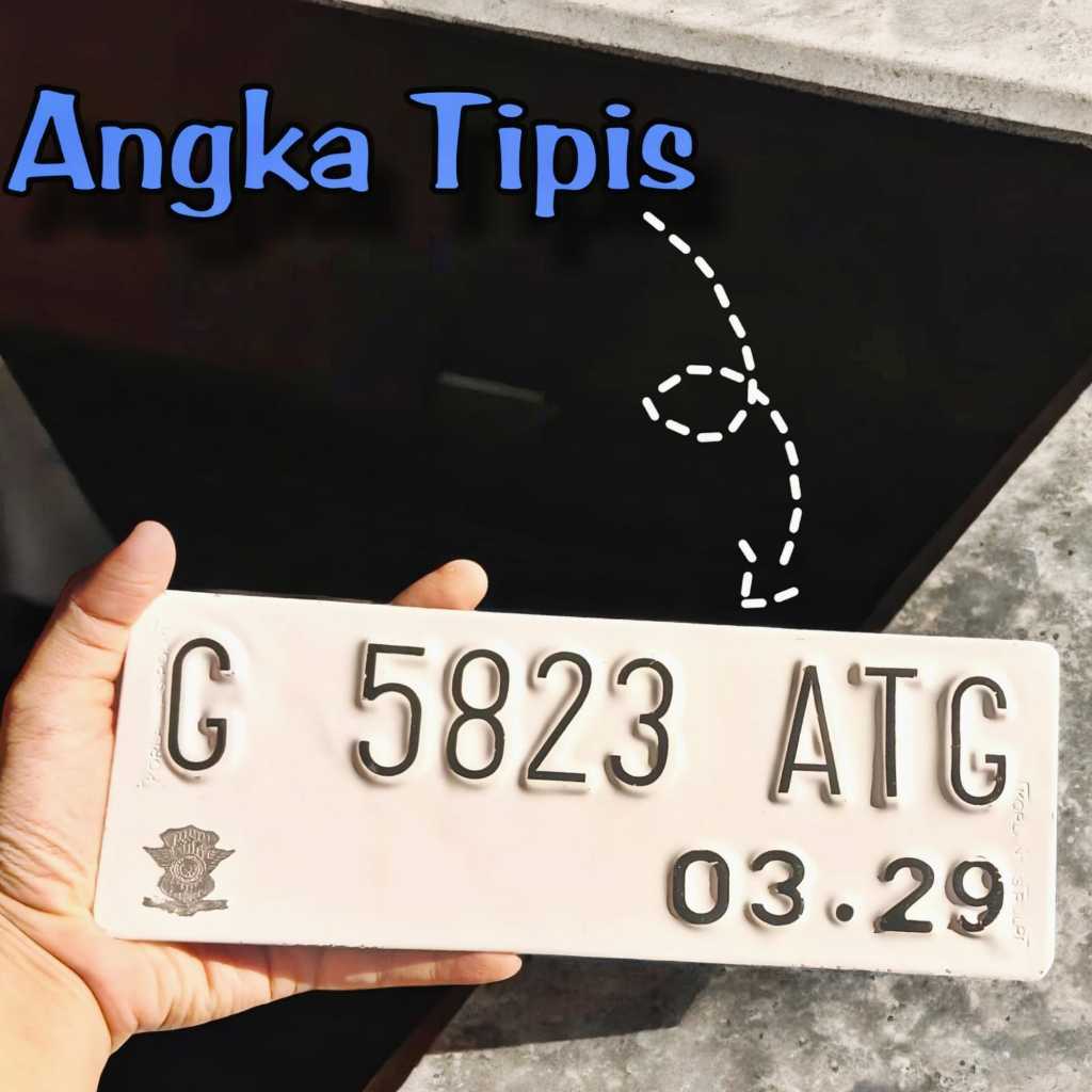 Jual cetak angka plat nomor motor baut tanam lipat angka variasi ...