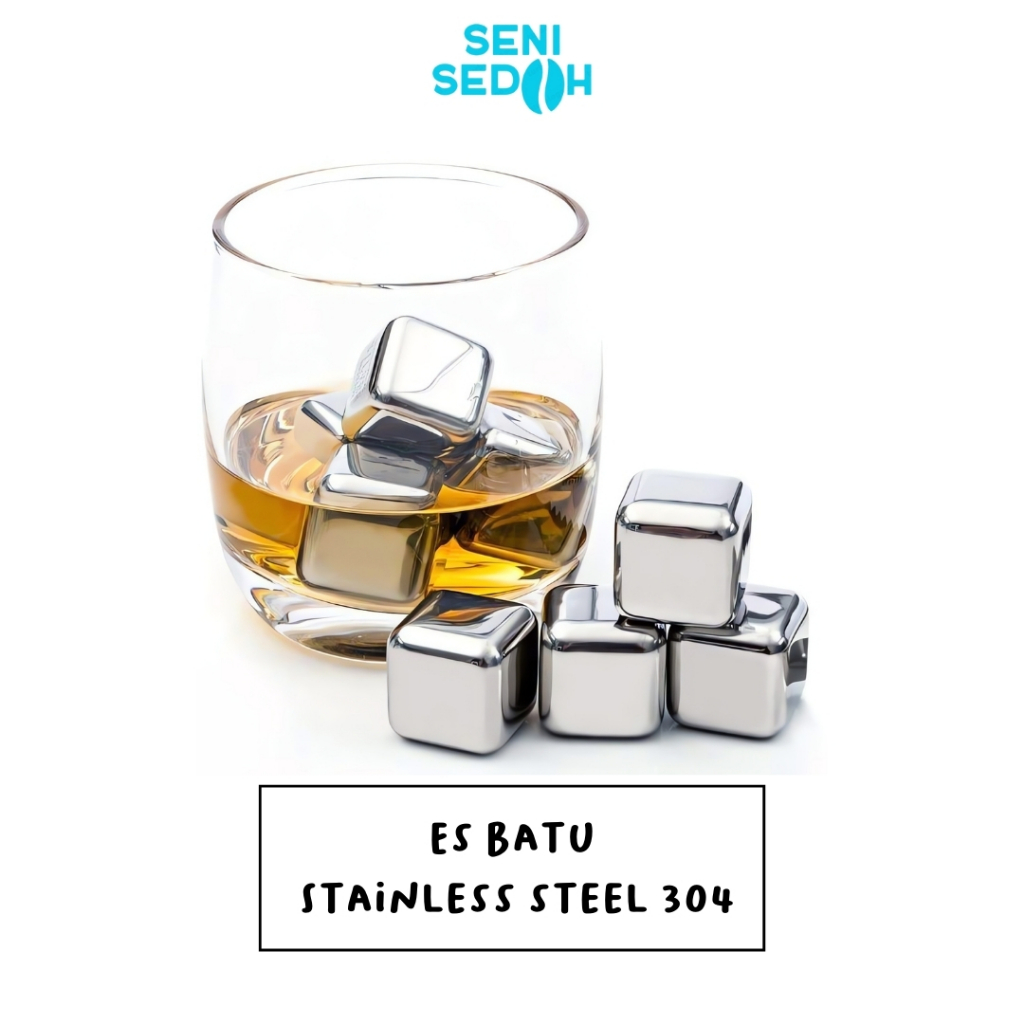 Jual Es Batu Stainless Steel Es Kotak Reusable | Shopee Indonesia