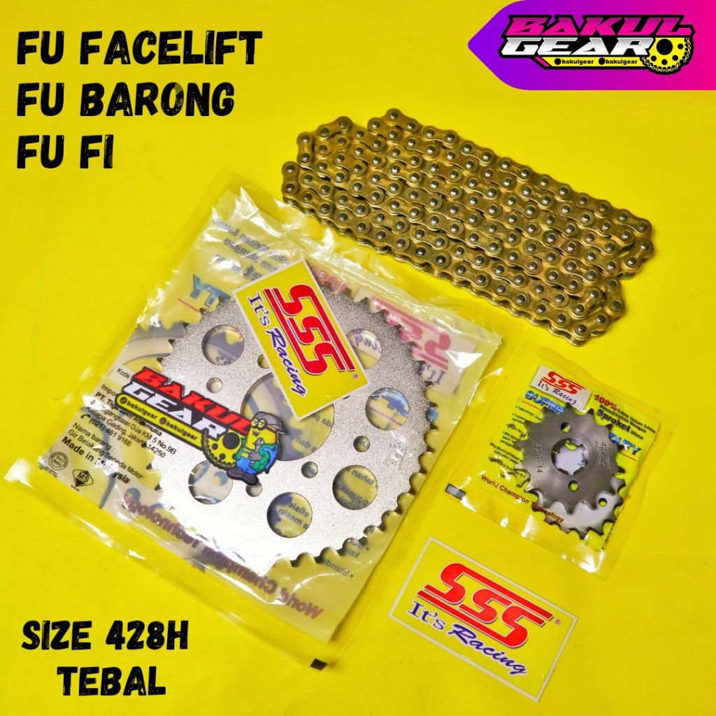 Jual Gear Set SSS Satria Fu New Facelift Barong Injeksi FUFi Rantai ...