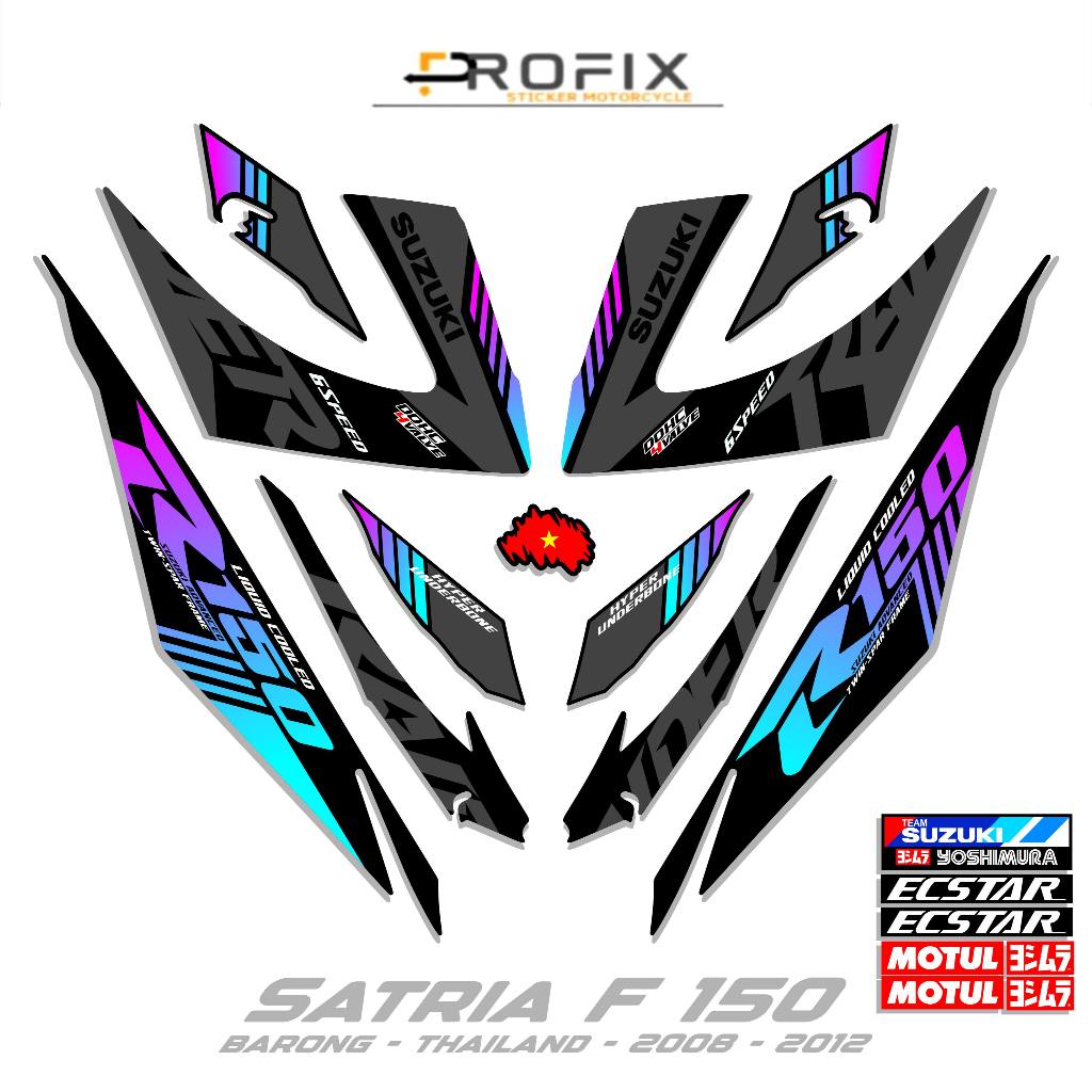 Jual STRIPING SUZUKI SATRIA F 150 RAIDER MOTIF 7 STICKER DECAL SATRIA ...