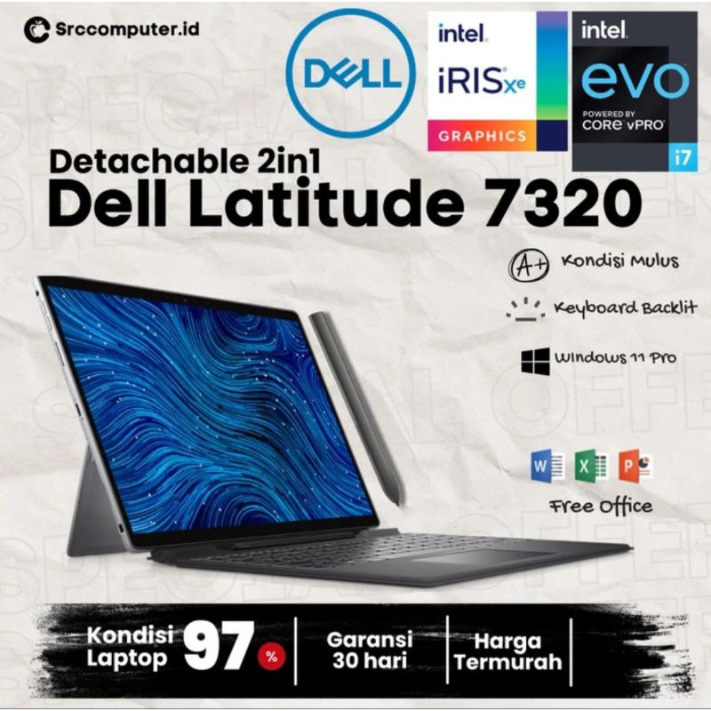 Jual Dell Latitude 7320 2in1 Core i7 Gen-11/RAM 16GB/512GB SSD ...