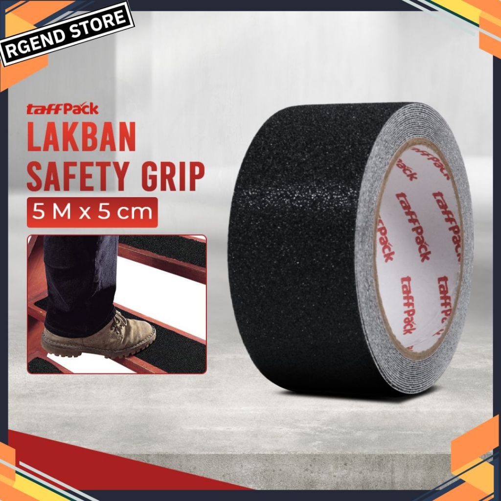 Jual Lakban Lantai Tangga Anti Licin Tape Safety Grip Anti Slip Strong Traction TaffPack ...
