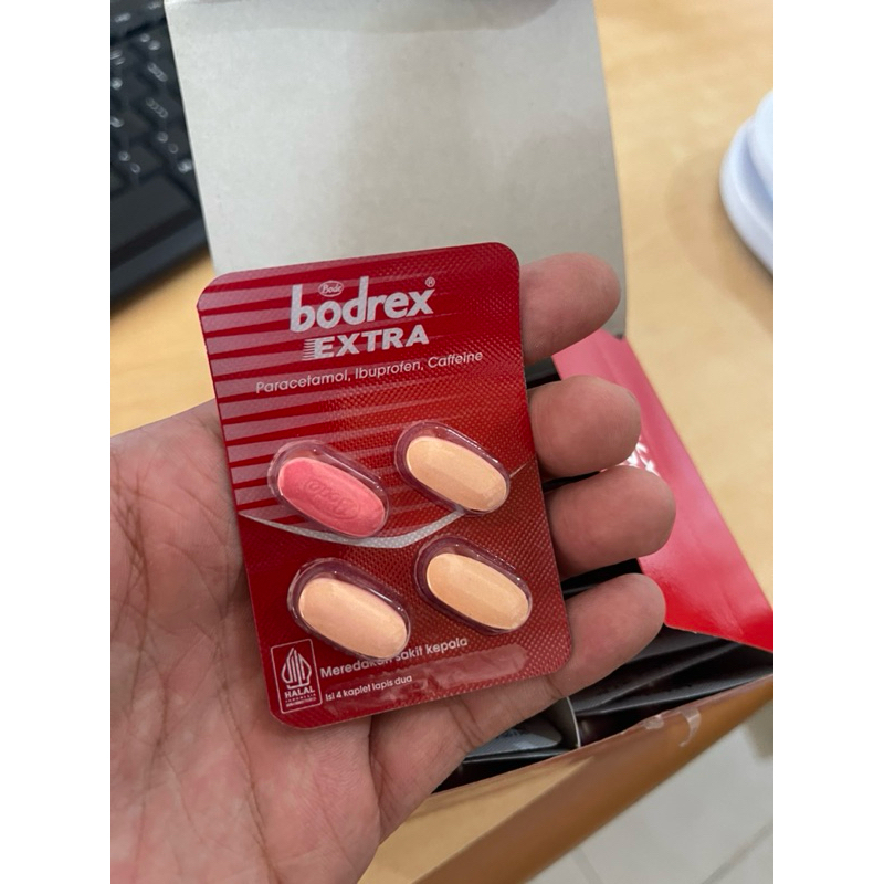 Jual BODREX EXTRA / Obat sakit kepala / keping / isi 4 tablet | Shopee ...