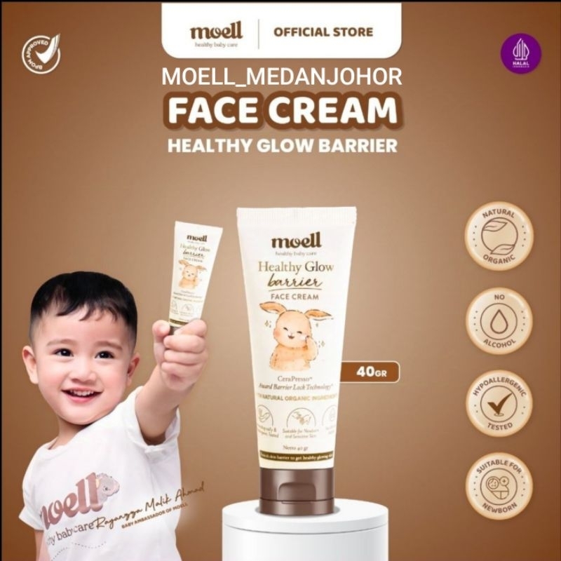 Jual MOELL - FACE CREAM 40GR / HEALTHY GLOW BARRIER FACE CREAM ...