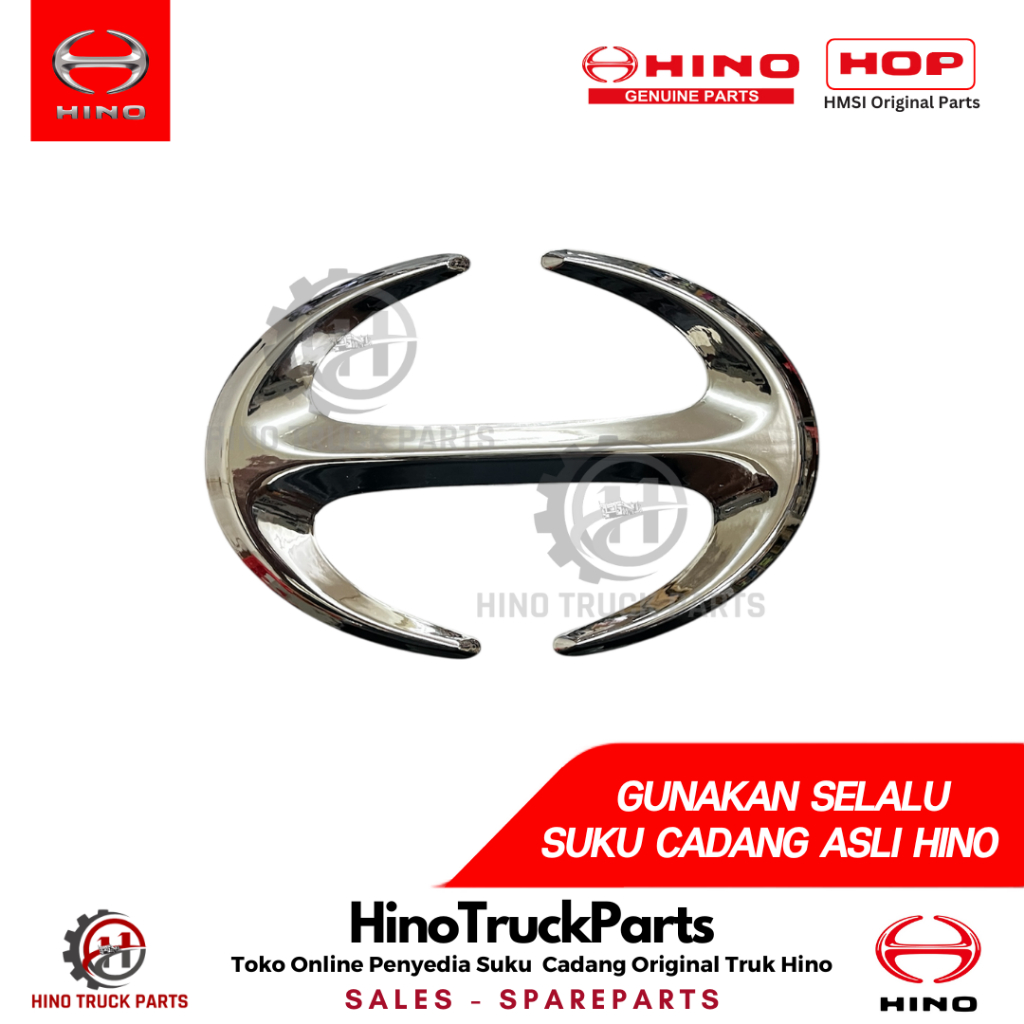 Jual Emblem Hino Dutro Logo Grill Hino Dutro Asli | Shopee Indonesia