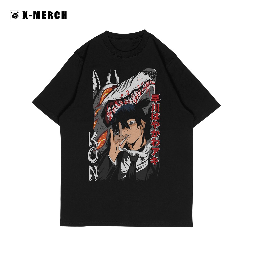 Jual KAOS AKI HAYAKAWA KON FOX DEVIL CHAINSAW MAN - LENGAN PENDEK ...