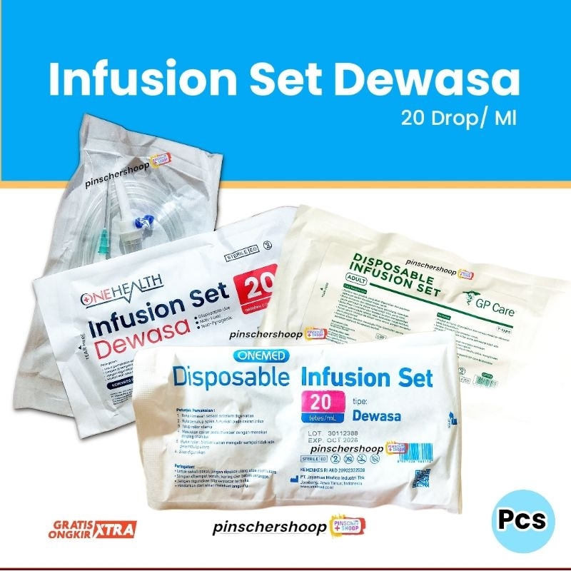 Jual Infuset Dewasa Selang Infus Set Medis Infusan Steril Sekali Pakai ...