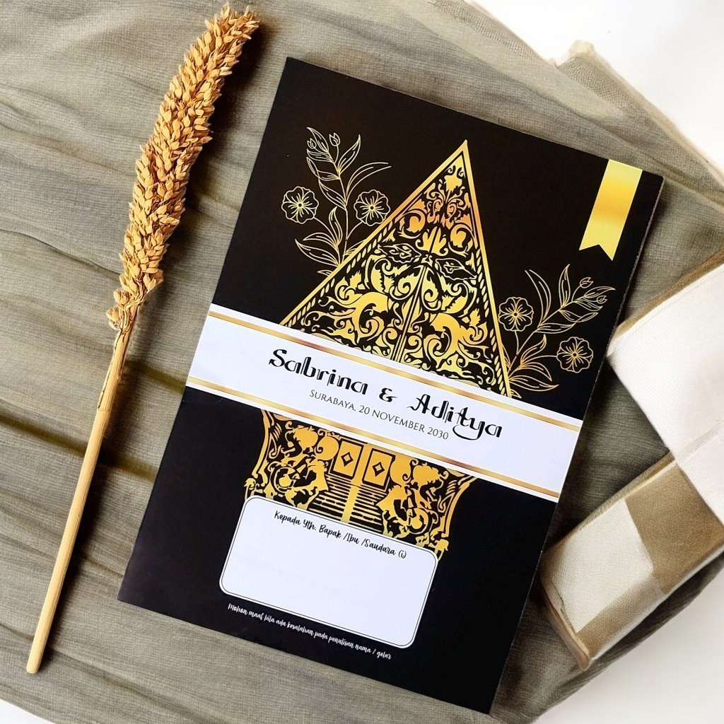 Jual Undangan Pernikahan Wayang Terbaru / Undangan Aesthetic / Undangan ...