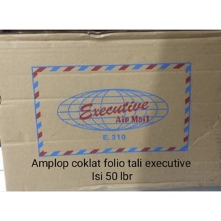 Jual amplop coklat tali executive E.310 / map coklat air mail untuk ...