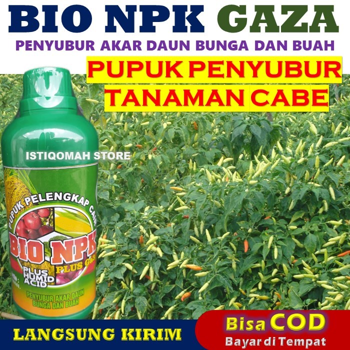 Jual Pupuk Pelebat Cabe Rawit NPK GAZA 500ml - Pupuk Pelebat Buah Cabe Dan Anti Rontok - Pupuk ...