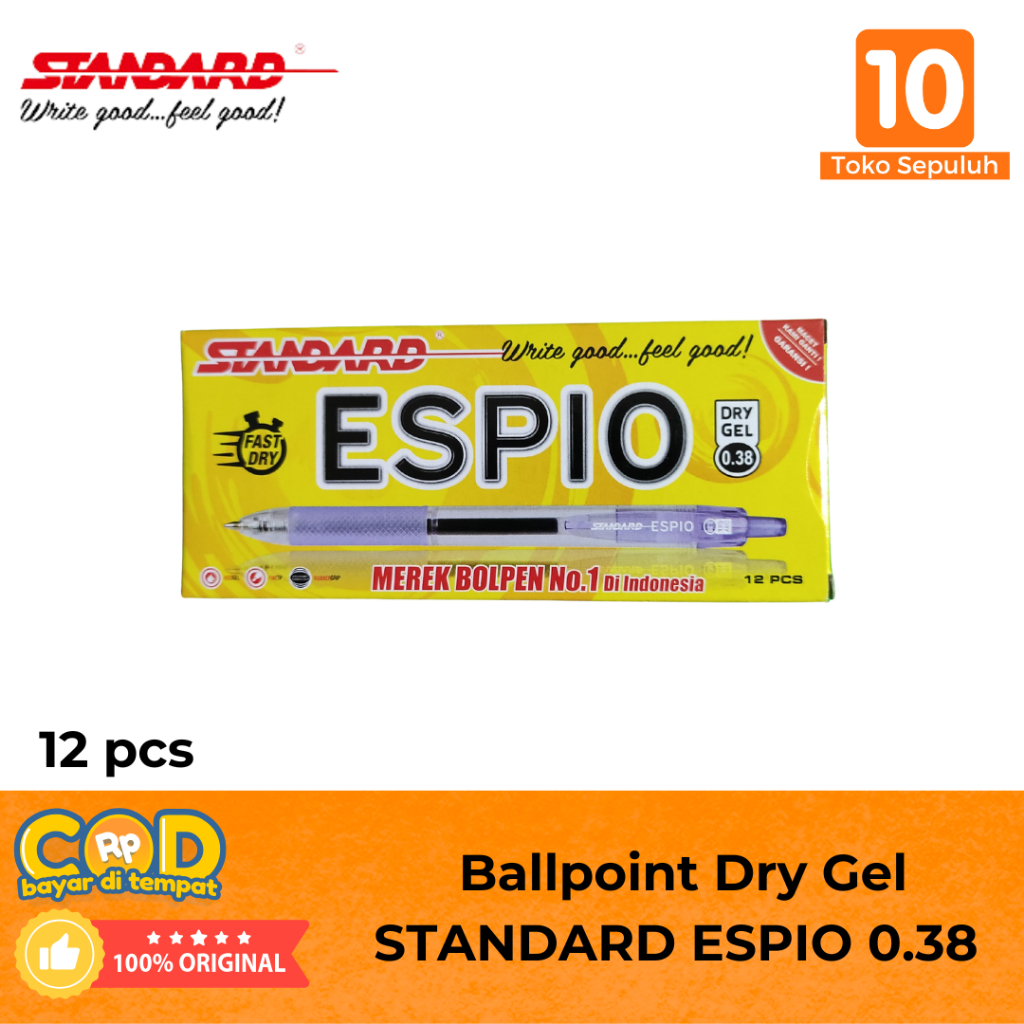 Jual BALLPOINT/PULPEN STANDARD ESPIO ORIGINAL | Shopee Indonesia