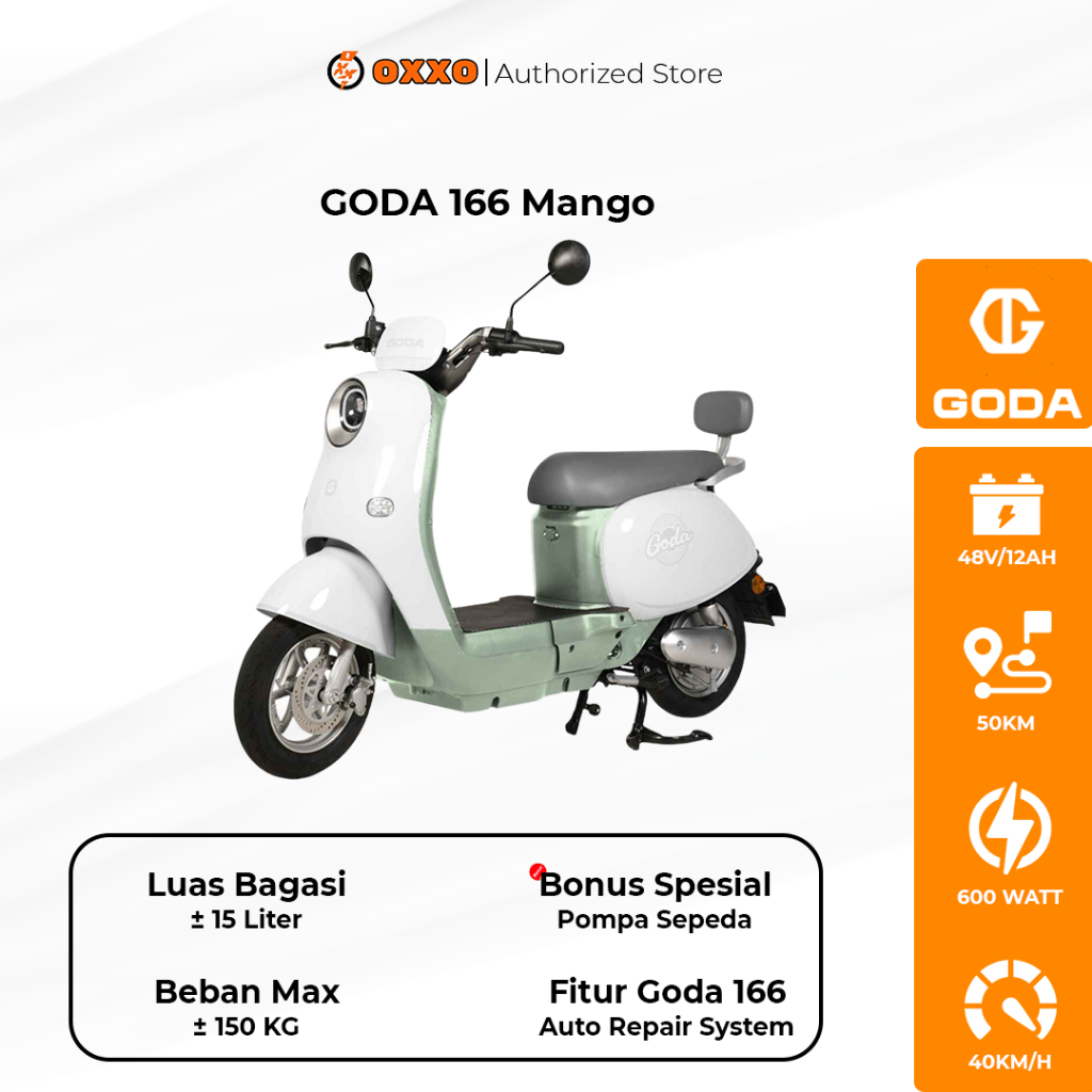 Jual GODA Sepeda Listrik GD 166 MANGO 48V12Ah 600 Watt | Shopee Indonesia
