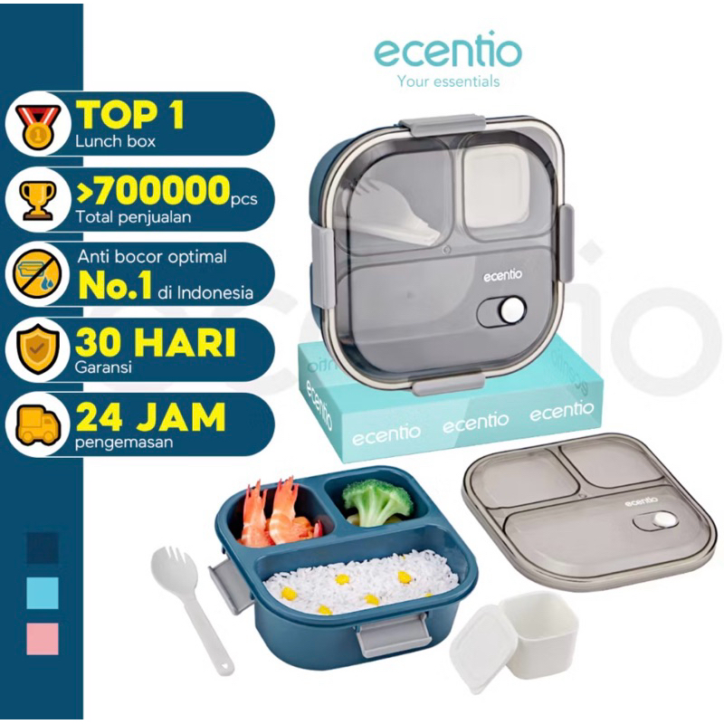 Jual Ecentio lunch box | Shopee Indonesia