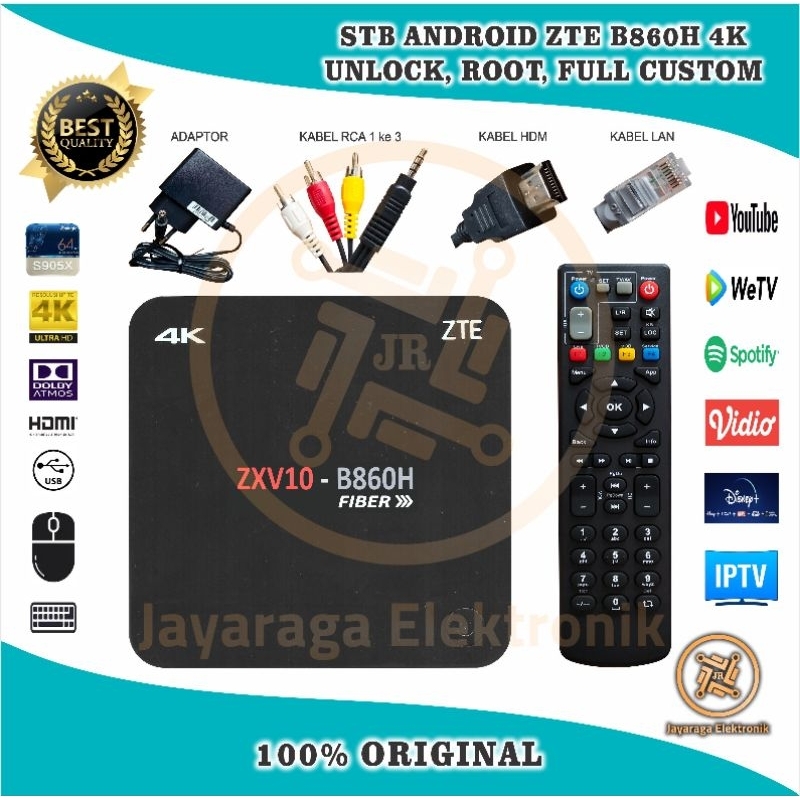 Jual STB Android Smart TV Box B86OH 4K Hybrid Full Root Full Custom ...