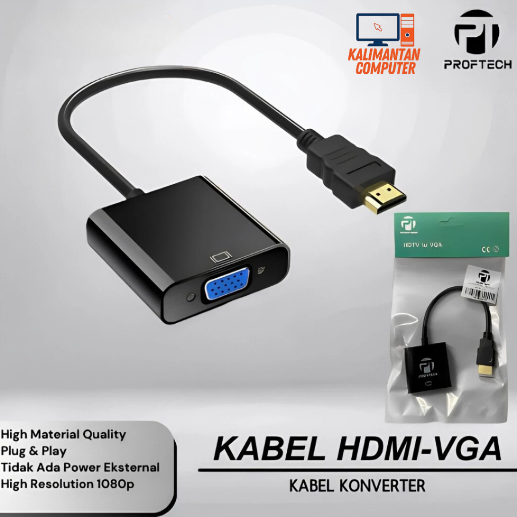Jual CONVERTER Hdmi to VGA Kabel HDMI Male to VGA Female Cable | Shopee Indonesia