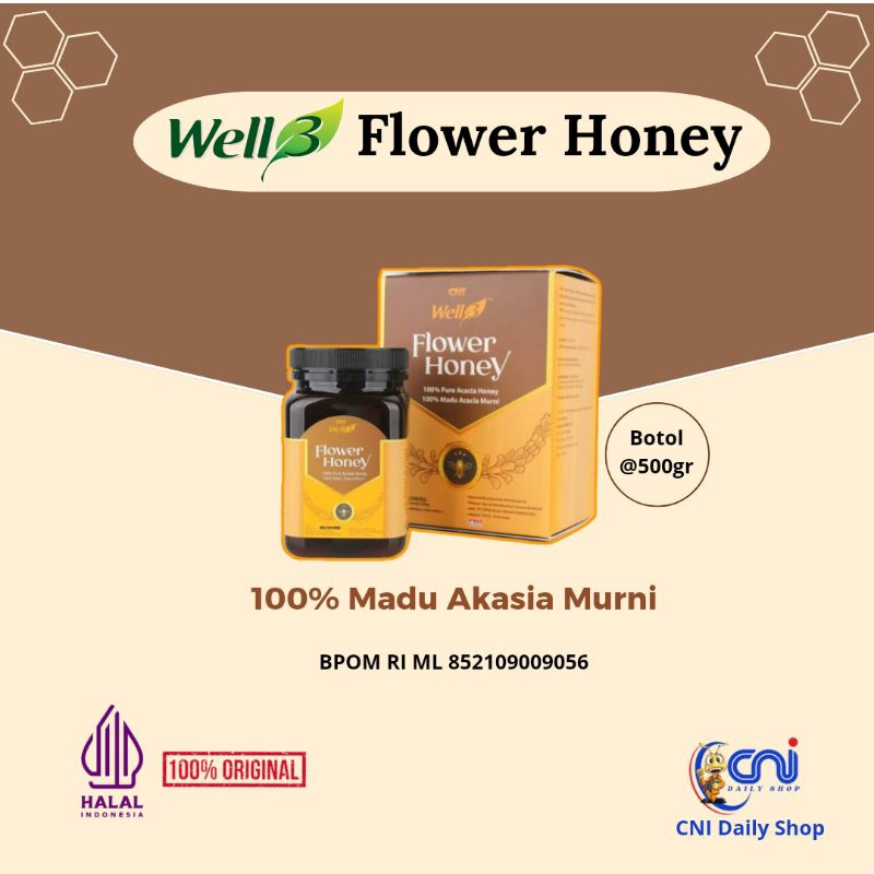 Jual CNI Madu Flower Honey Madu Akasia Murni Tinggi Nutrisi Vitamin Dan ...