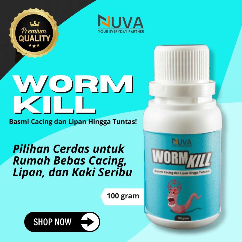 Jual NUVA - WORM KILL Racun Lipan Racun Cacing Racun Ulat Racun Kaki ...