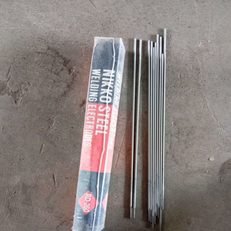 Jual KAWAT LAS/ELEKTRODA/LASTOK NIKKO STEEL 2MM,HARGA PERBIJI/PERBATANG ...