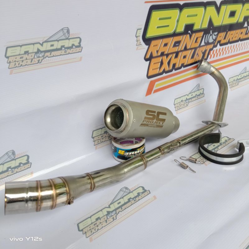 Jual KNALPOT RACING SC PROJECT SANBLAS MX 135 OLD /NEW FULL SYSTEM ...